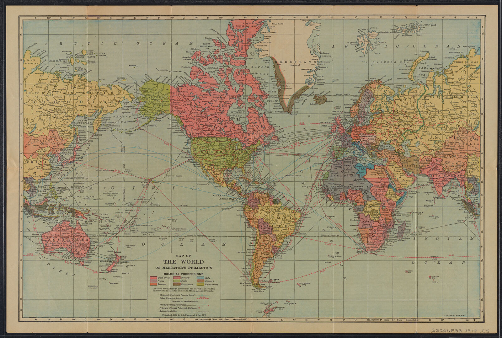 Complete map of the world with special map of Western Europe showing ...
