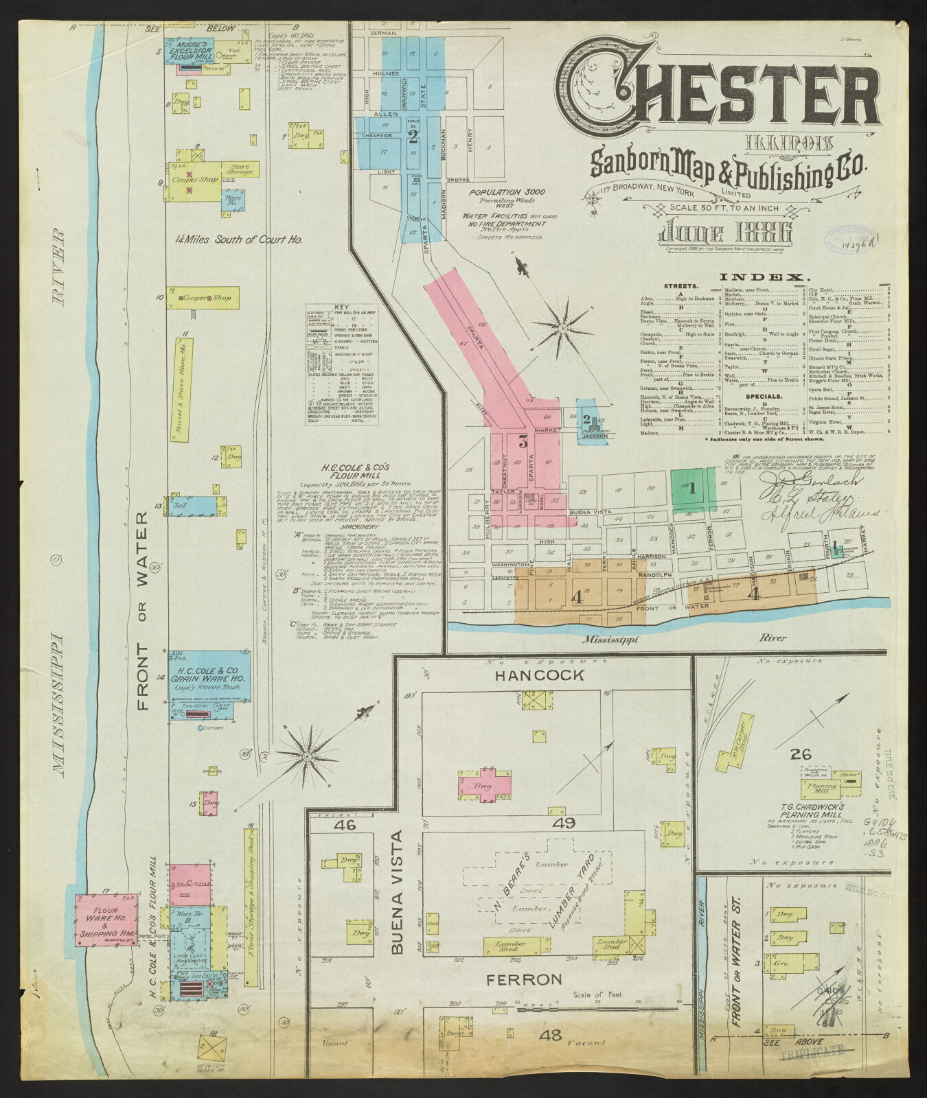 Chester, Illinois, June 1886 | Digital Collections at the University of ...