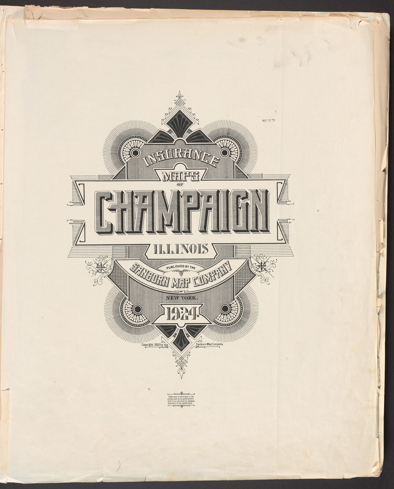 Insurance maps of Champaign, Illinois, 1924 | Digital Collections at ...