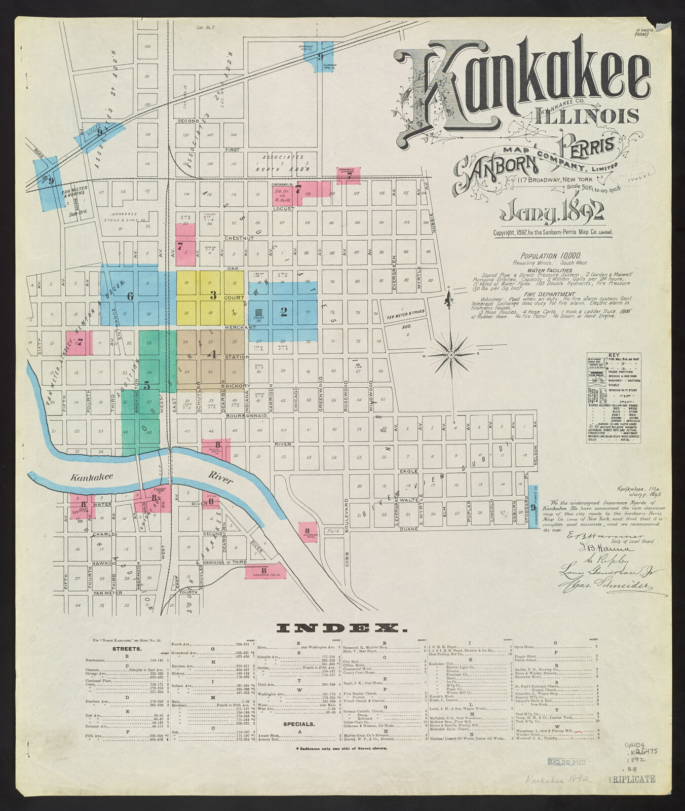 Kankakee, Kankakee Co., Illinois, Jany. 1892 | Digital Collections at ...