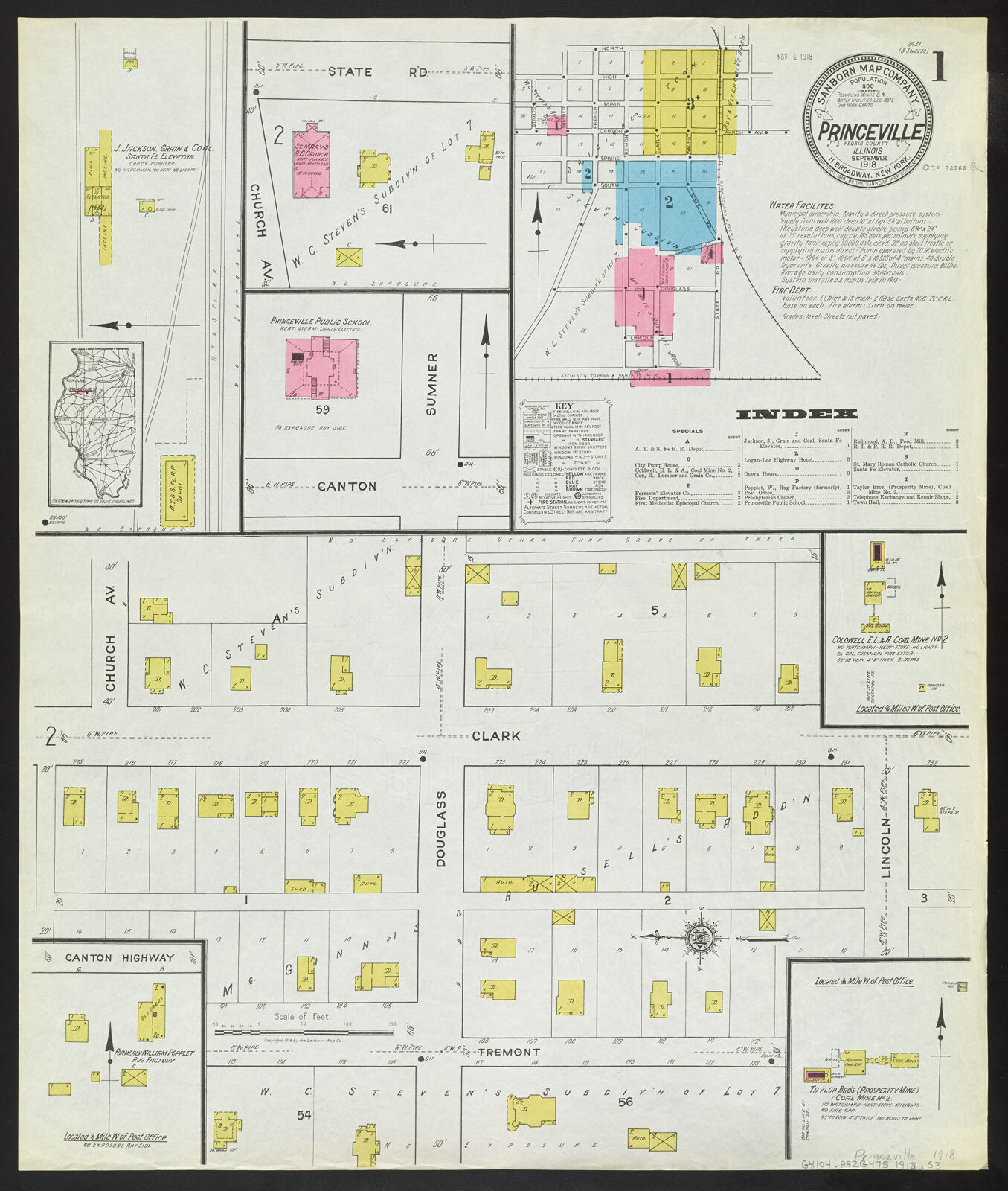 Princeville, Peoria County, Illinois, September 1918 | Digital ...