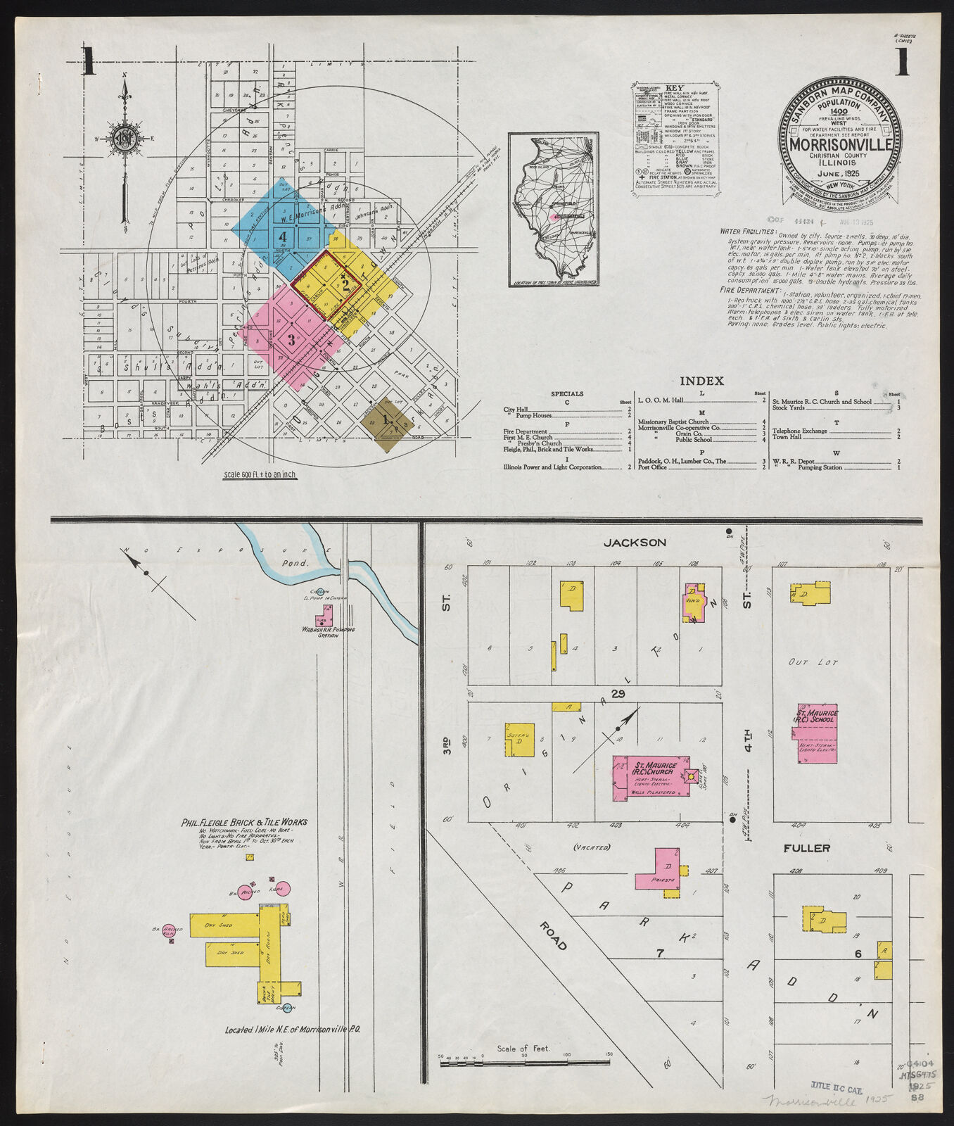 Morrisonville, Christian County, Illinois, June, 1925 | Digital ...