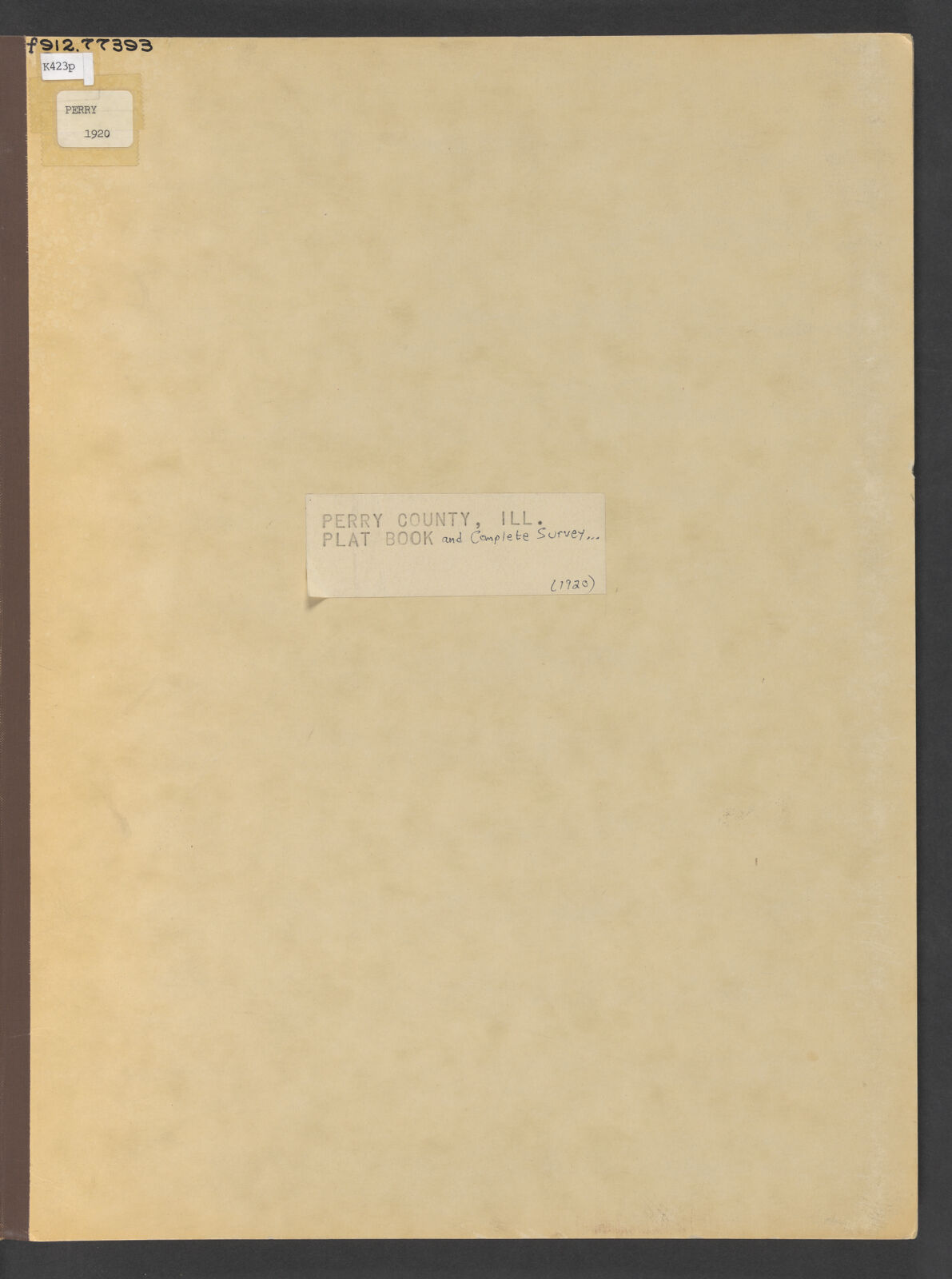 Plat book and complete survey of Perry County, Illinois : containing ...
