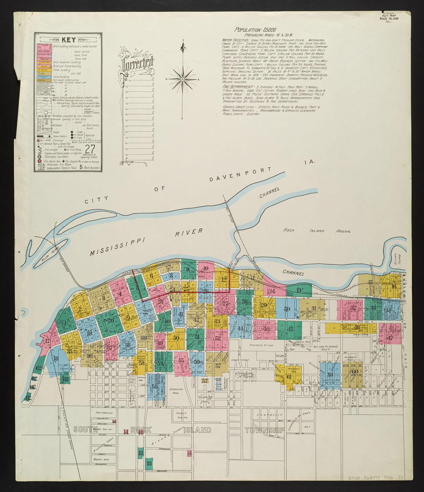 Insurance Maps of Rock Island, Illinois, 1906 | Digital Collections at ...