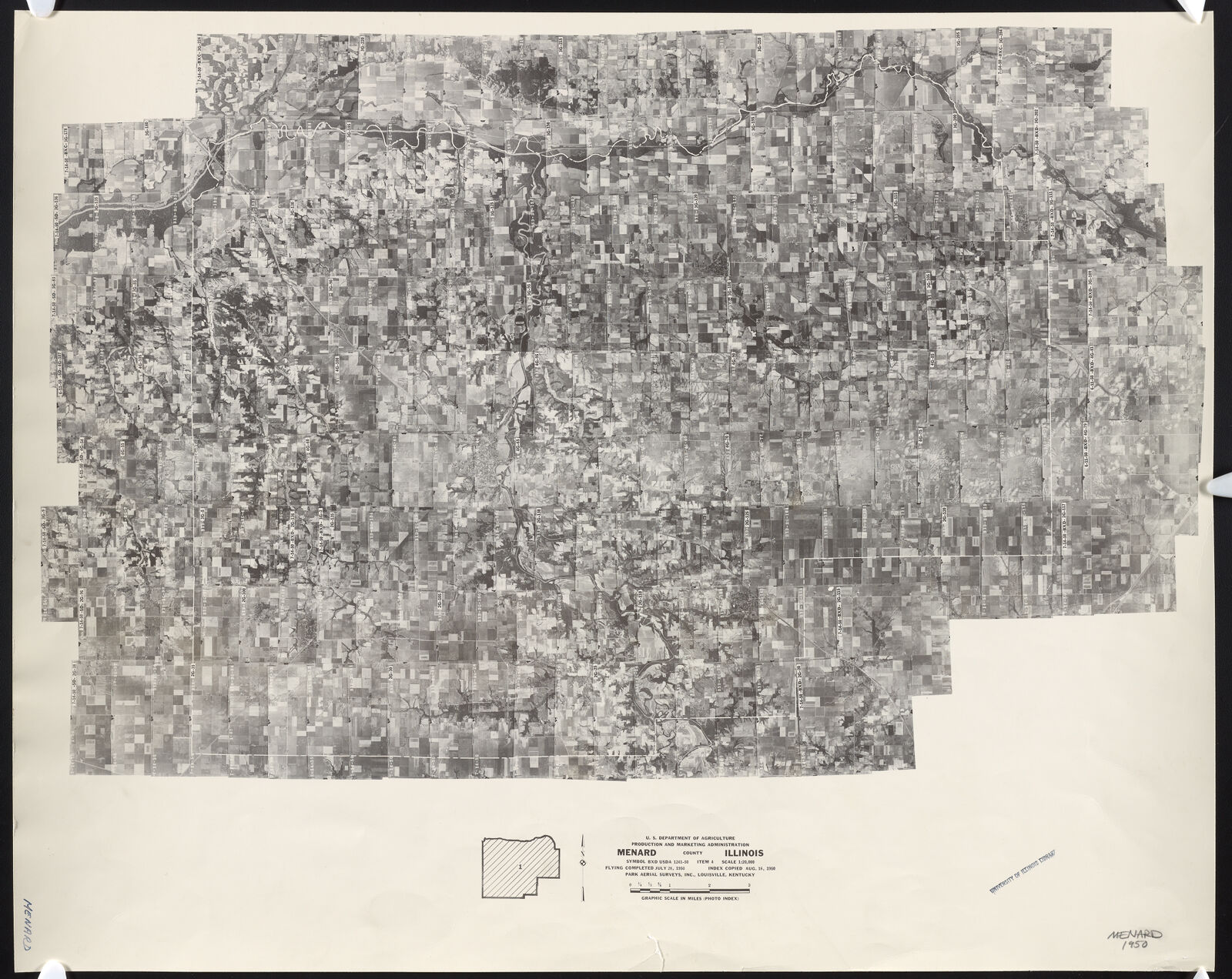 Menard County, Illinois : [aerial photographs] | Digital Collections at ...