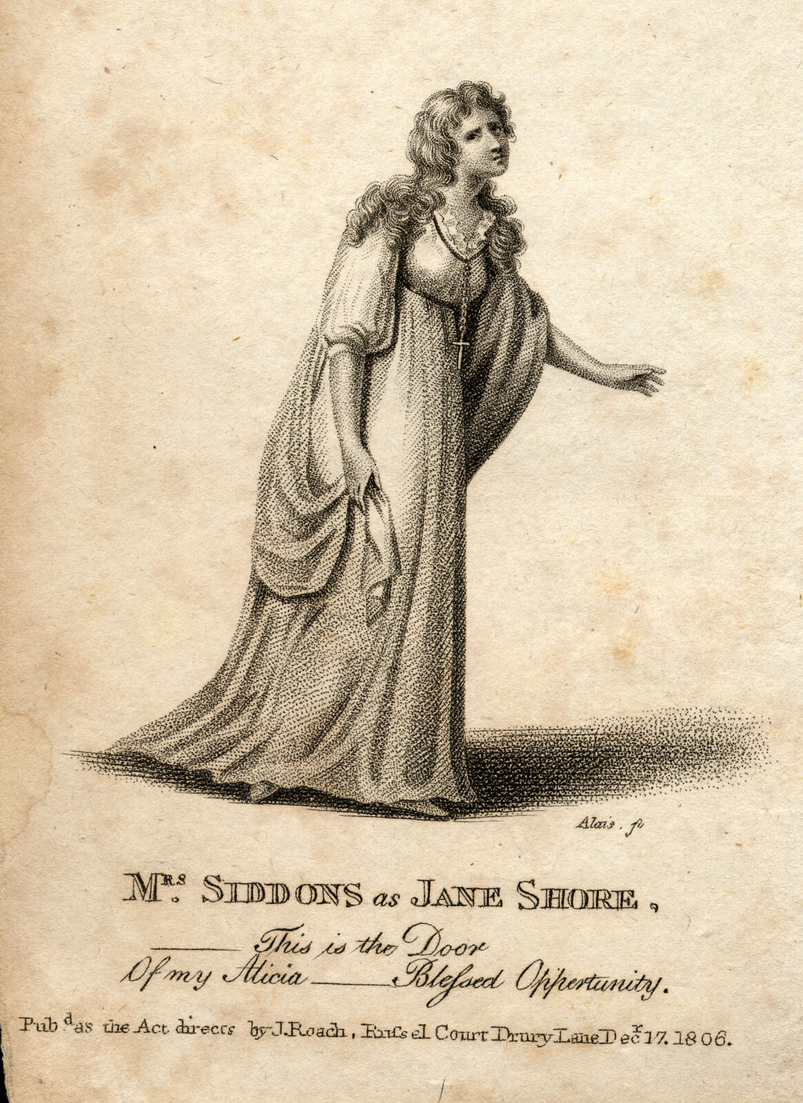 Sarah Siddons (nee Kemble) as Jane Shore in "Jane Shore" | Digital ...