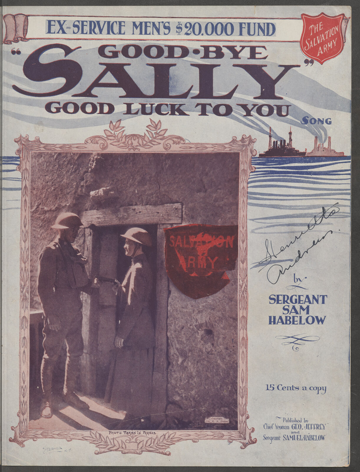 Good-Bye "Sally" Good Luck to You | Digital Collections at the ...