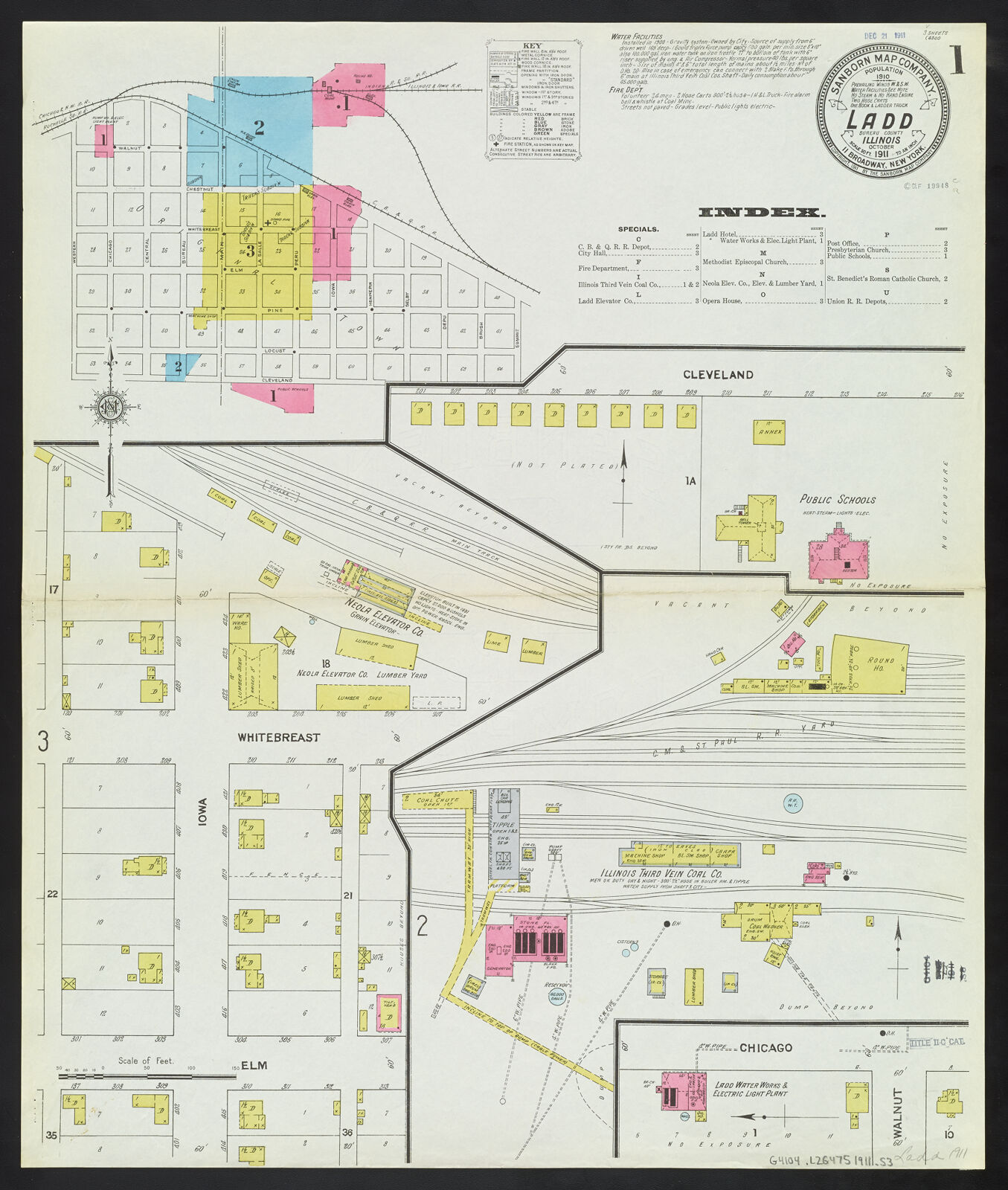 Ladd, Bureau County, Illinois, October 1911 | Digital Collections at ...