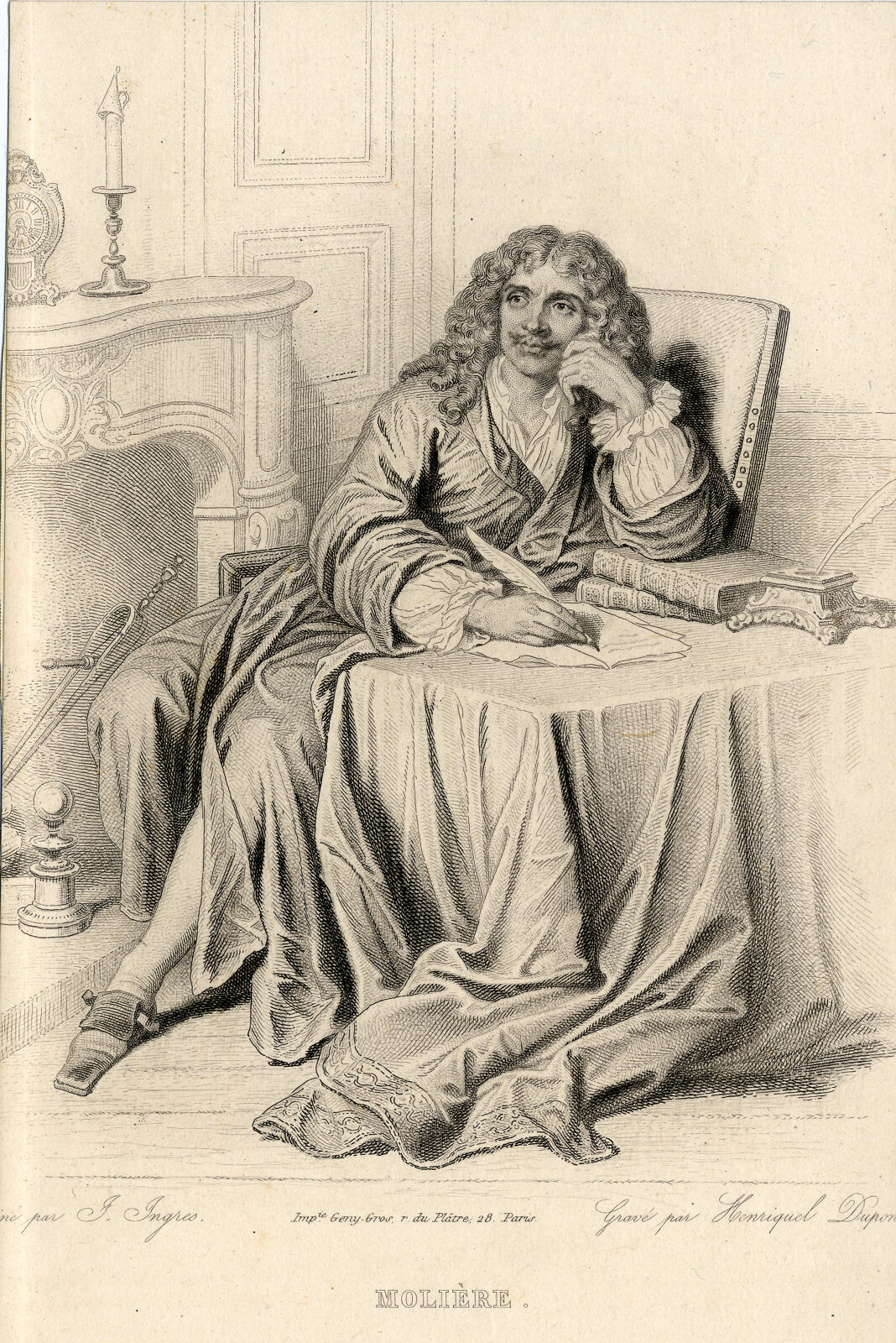 Portrait of Jean-Baptiste Poquelin Moliere | Digital Collections at the ...