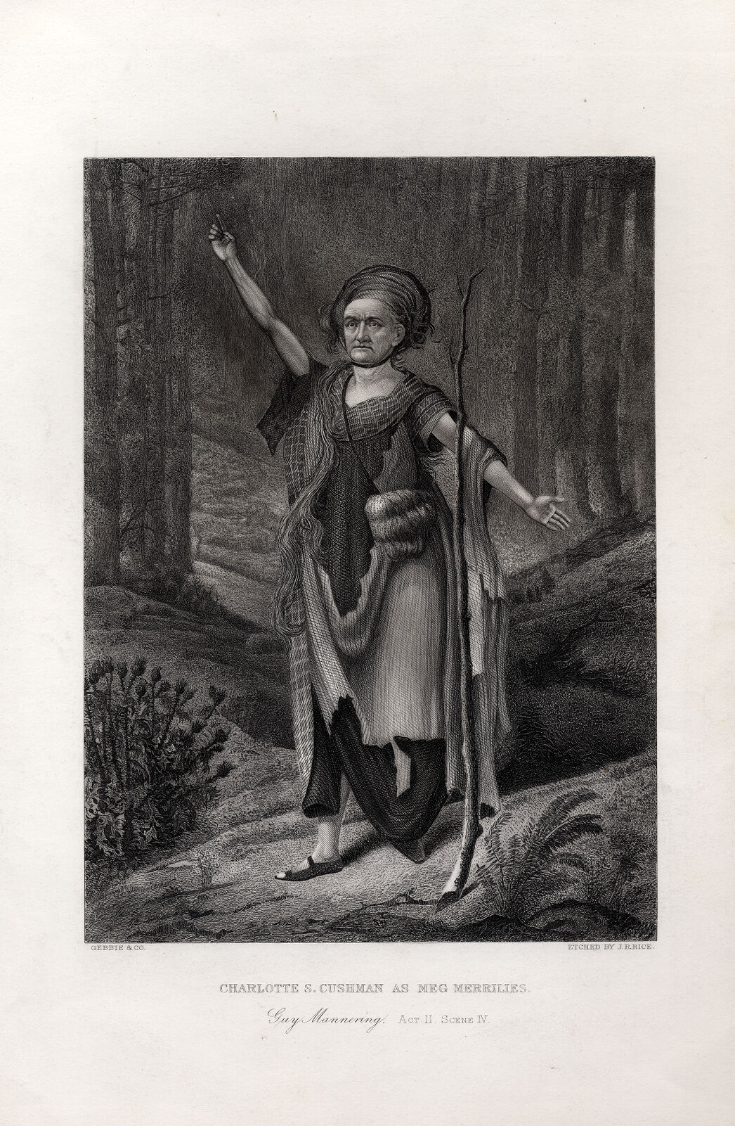 Charlotte Cushman as Meg Merrilies in "Guy Mannering" | Digital ...