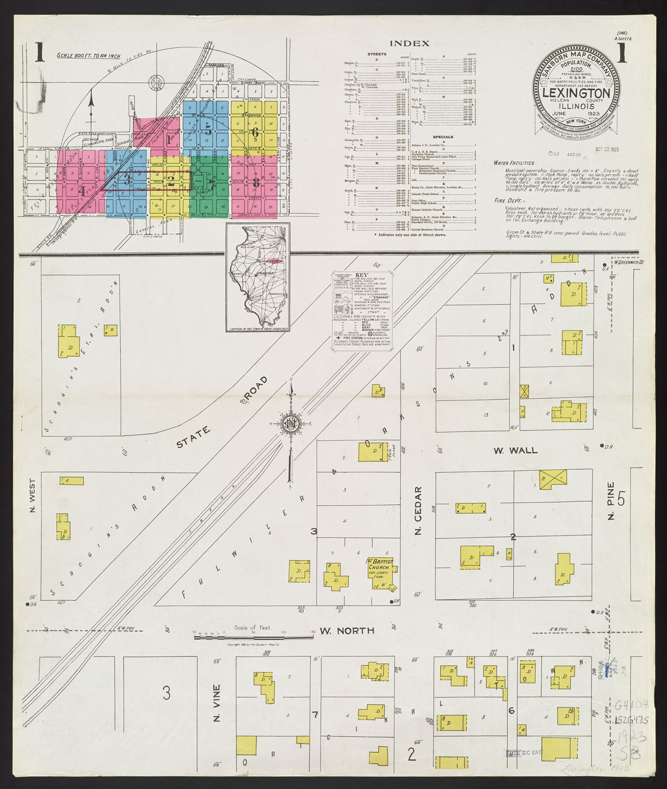 Lexington, McLean County, Illinois, June 1923 | Digital Collections at ...