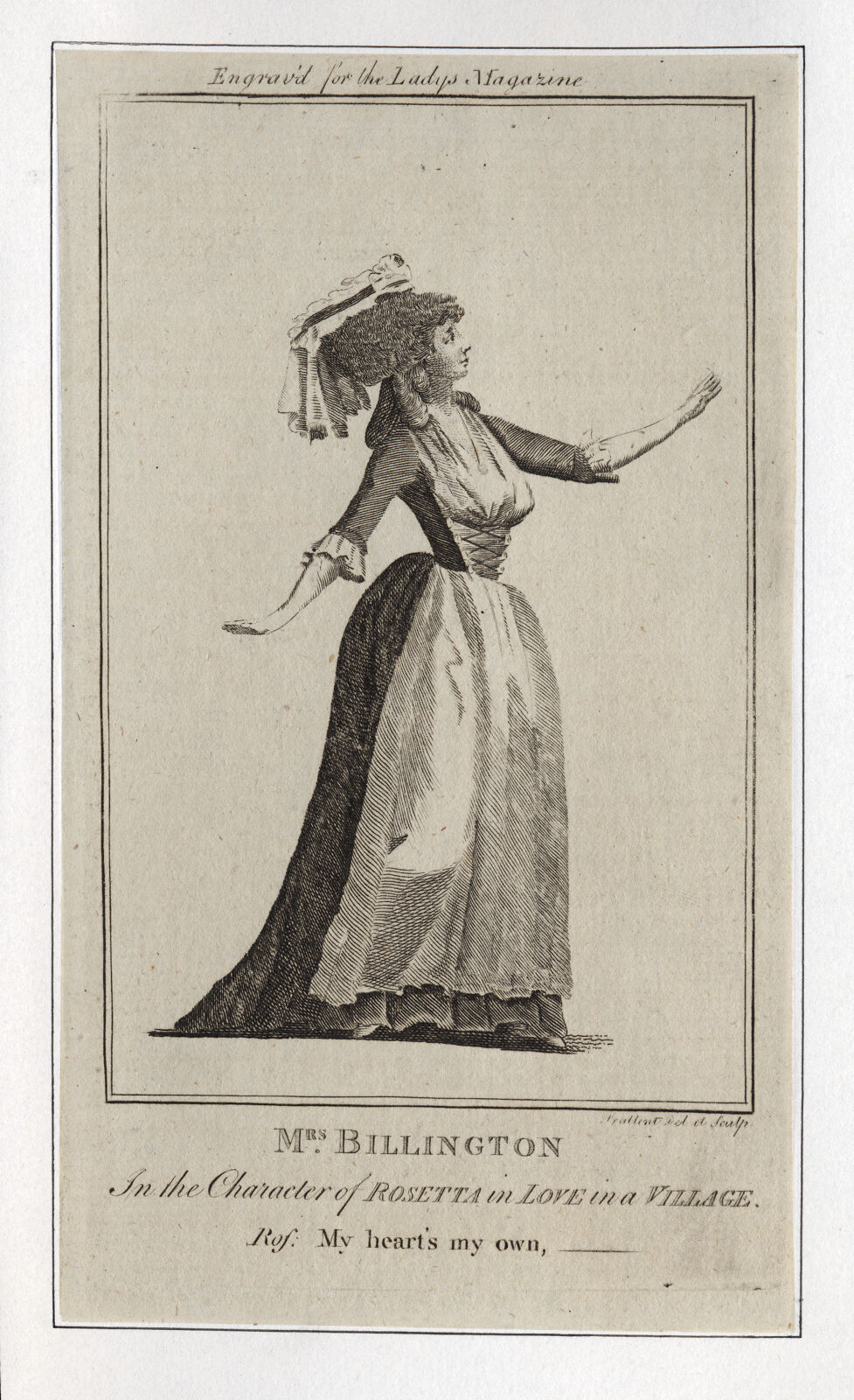 Elizabeth Billington (nee Weichsel) as Rosetta in "Love in a Village ...