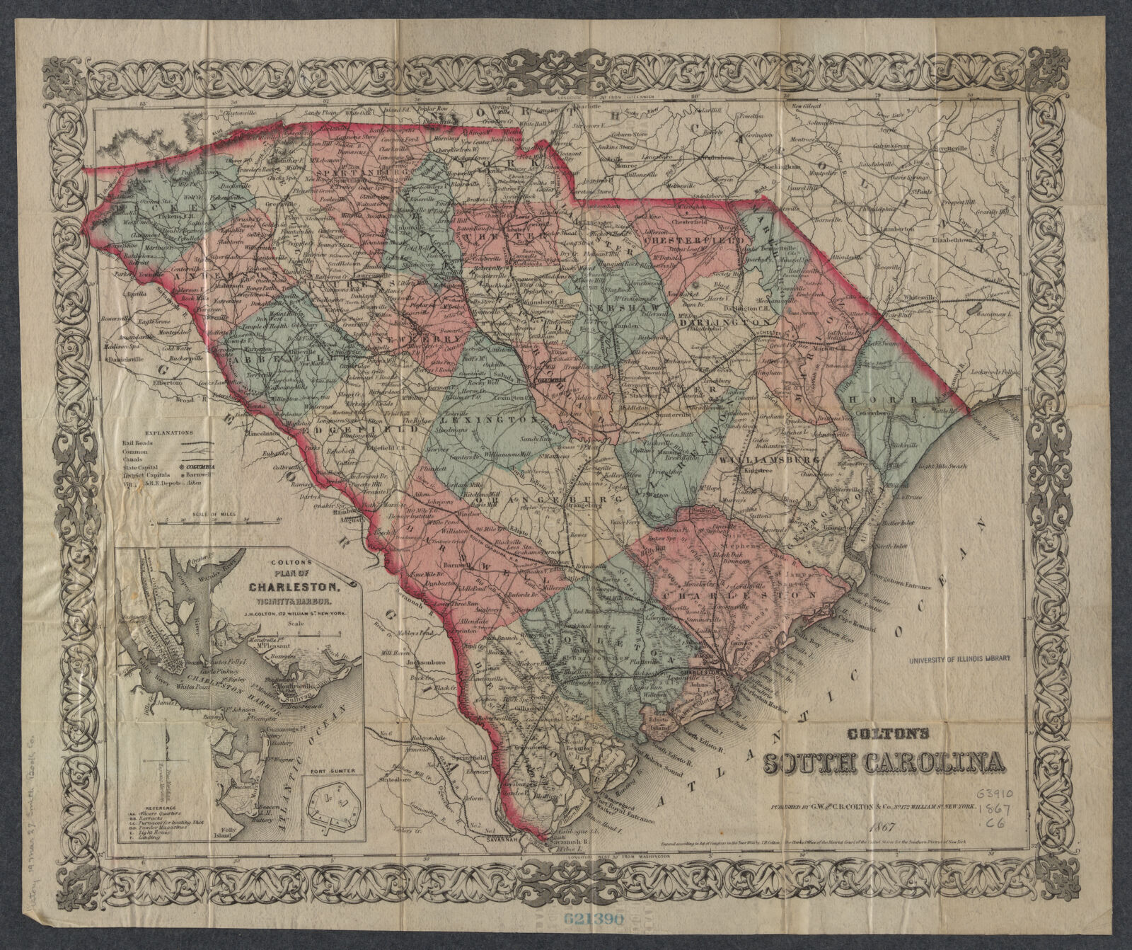 Colton's South Carolina | Digital Collections at the University of ...