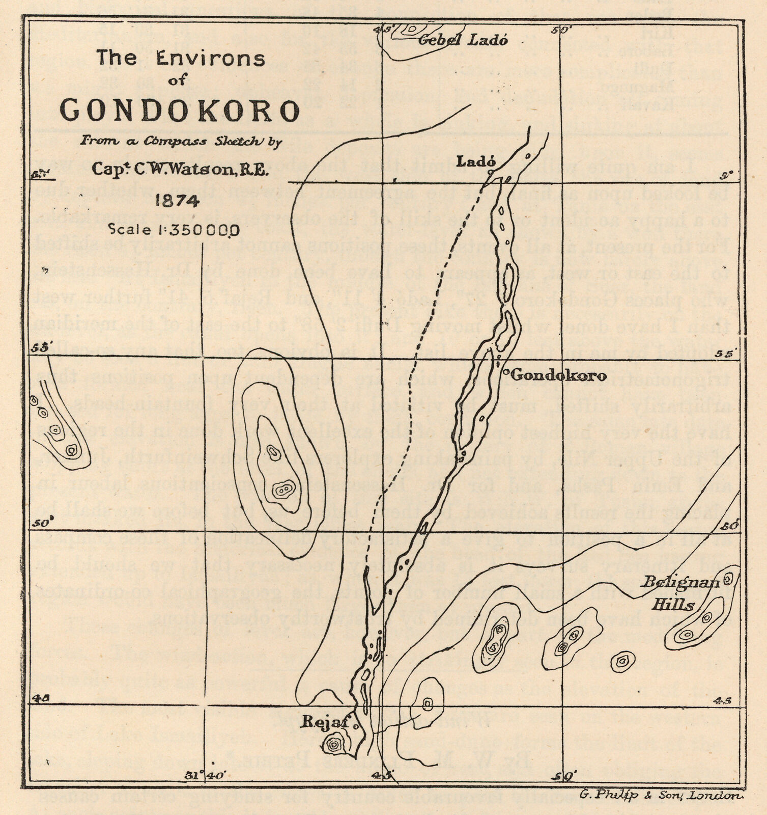 Environs of Gondokoro from a Compass Sketch by Capt. C.W. Watson, R.E ...
