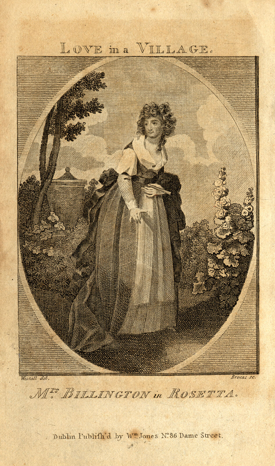 Elizabeth Billington (nee Weichsel) as Rosetta in "Love in a Village ...
