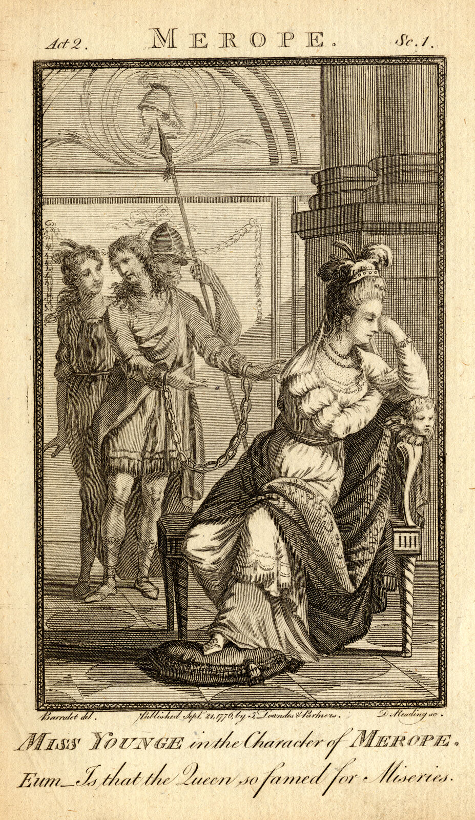 Elizabeth Pope (nee Younge) as Merope in "Merope" | Digital Collections ...