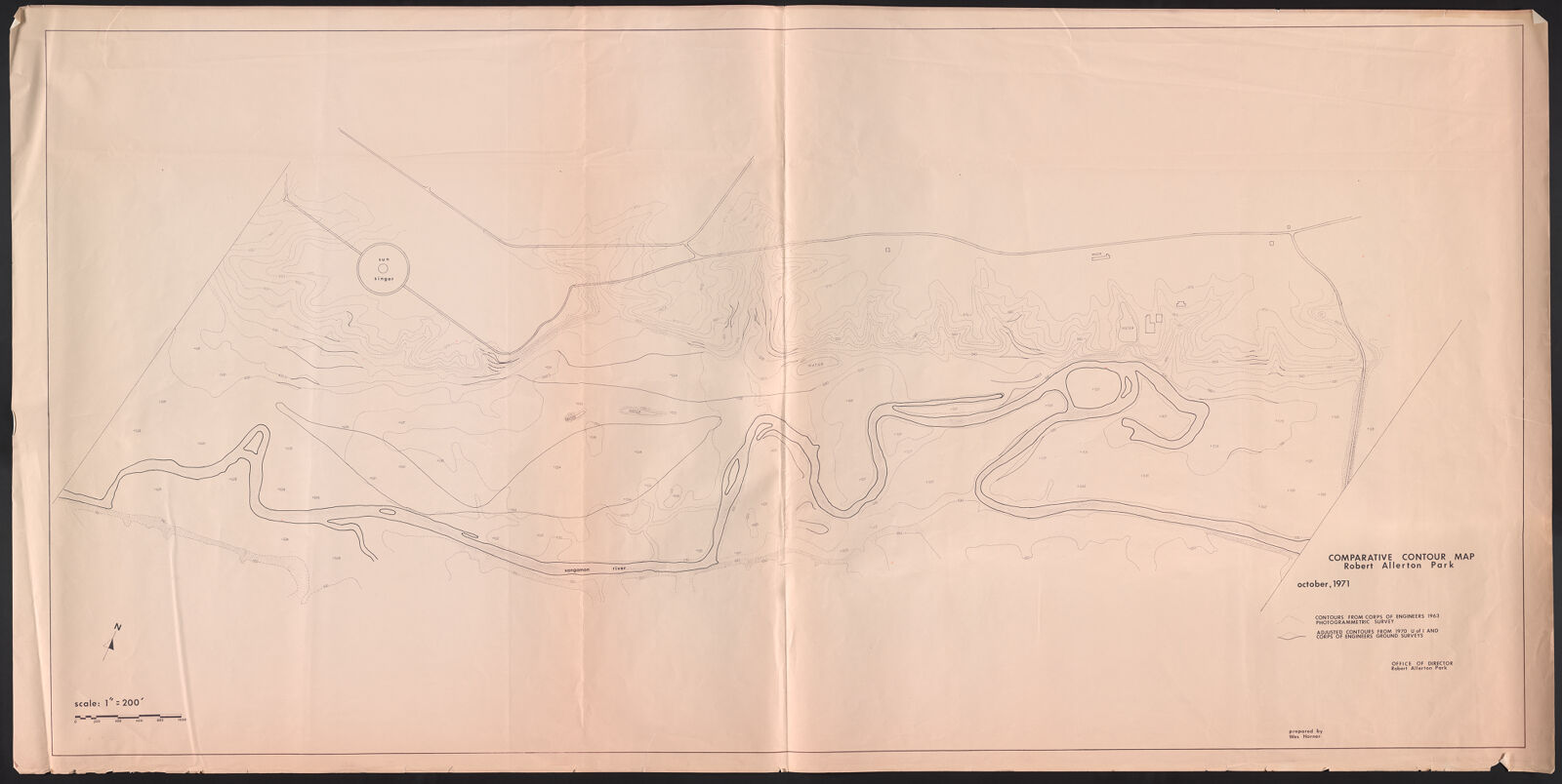 Comparative Contour Map : Robert Allerton Park | Digital Collections at ...