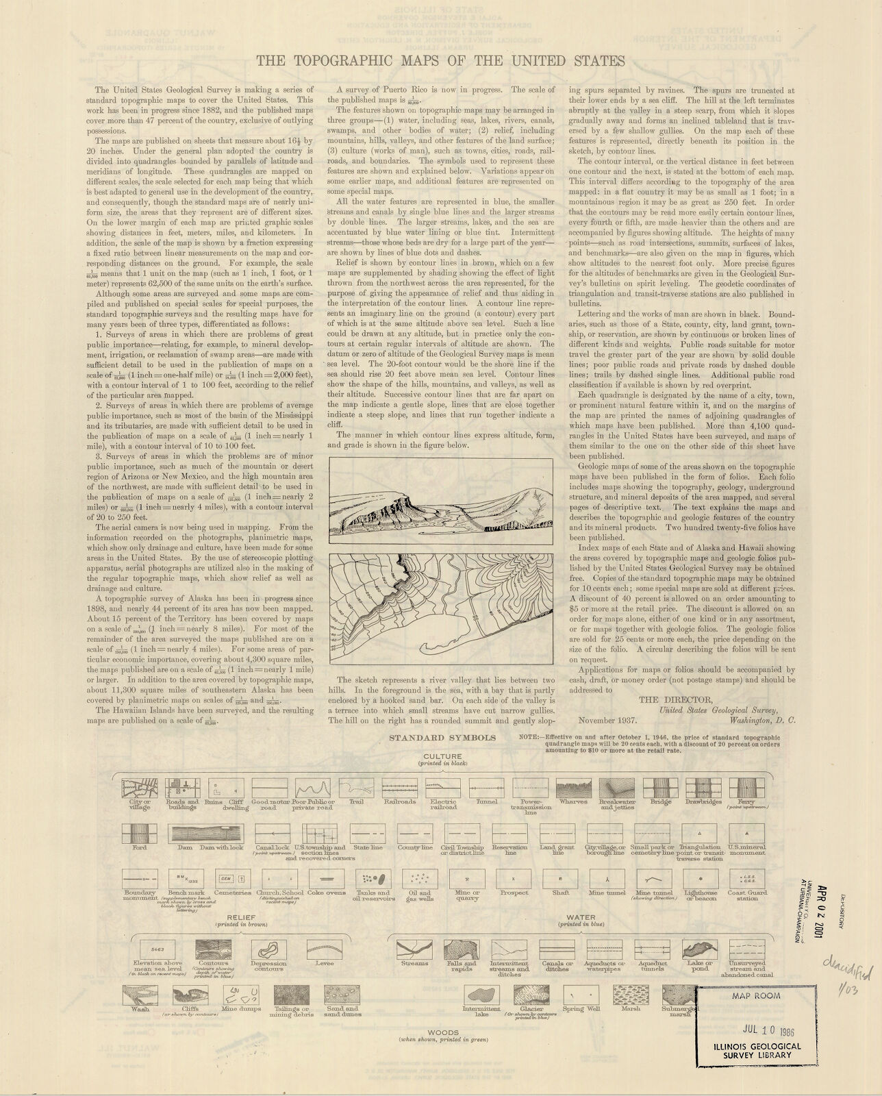 The topographic maps of the United States [standard symbols] | Digital ...