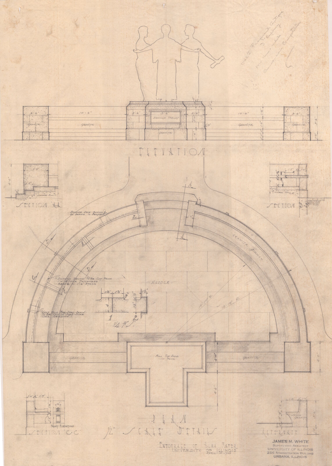 Entourage of Alma Mater : University of Illinois | Digital Collections ...