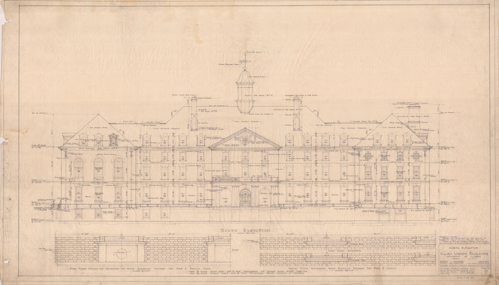 North Elevation-Illini Union Building | Digital Collections at the ...