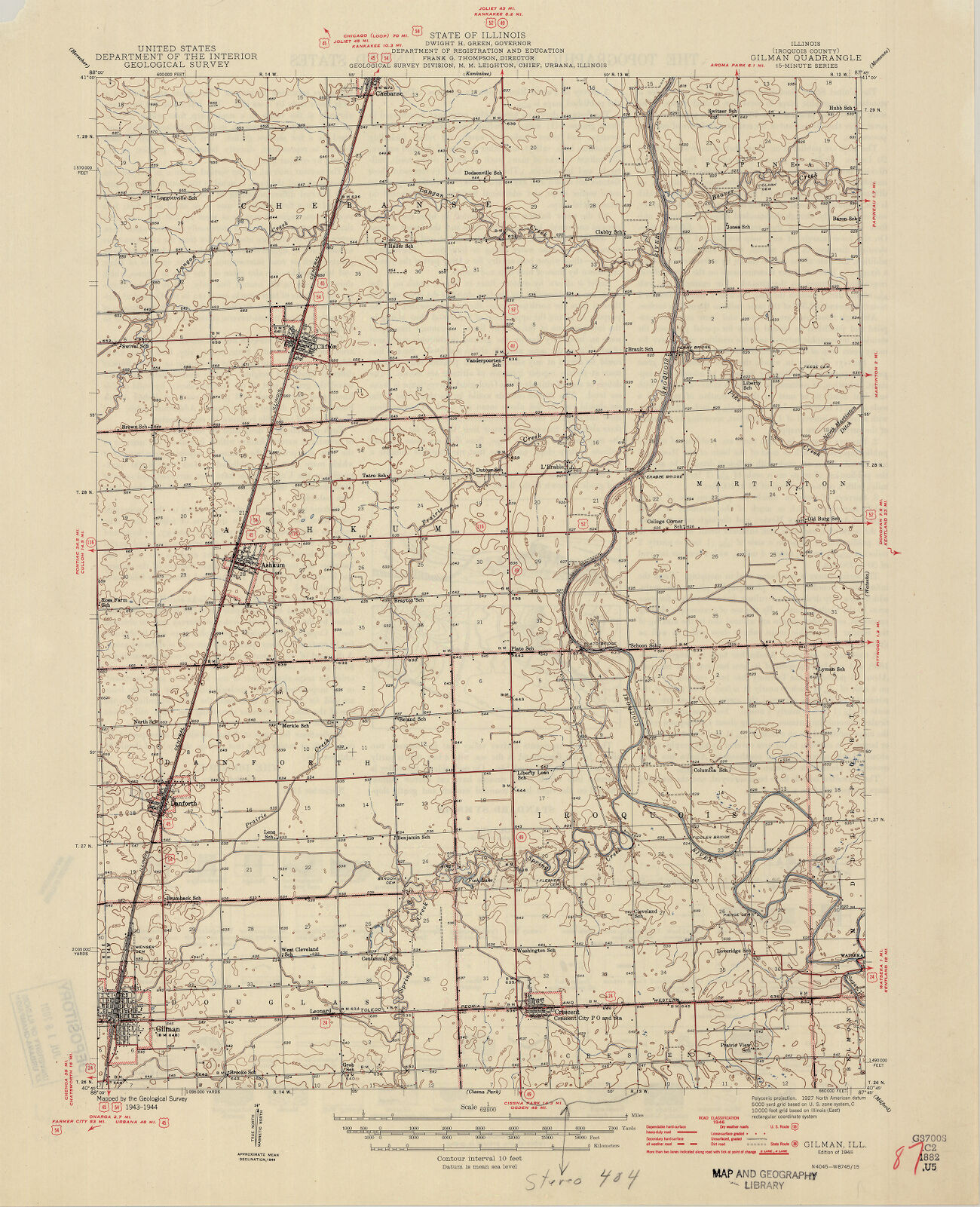 Illinois (Iroquois county), Gilman quadrangle : 15-minute series ...