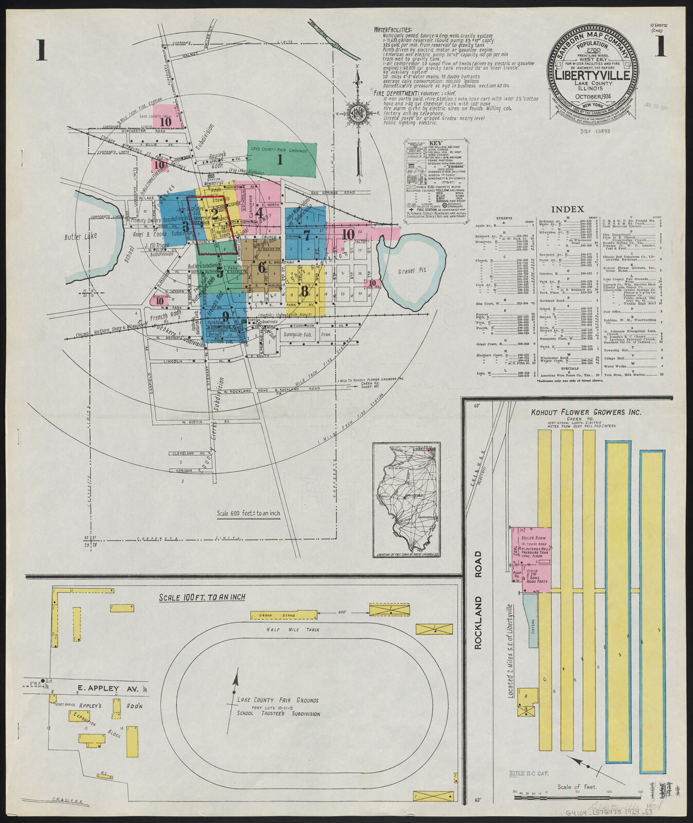 Libertyville, Lake County, Illinois, October 1924 | Digital Collections ...