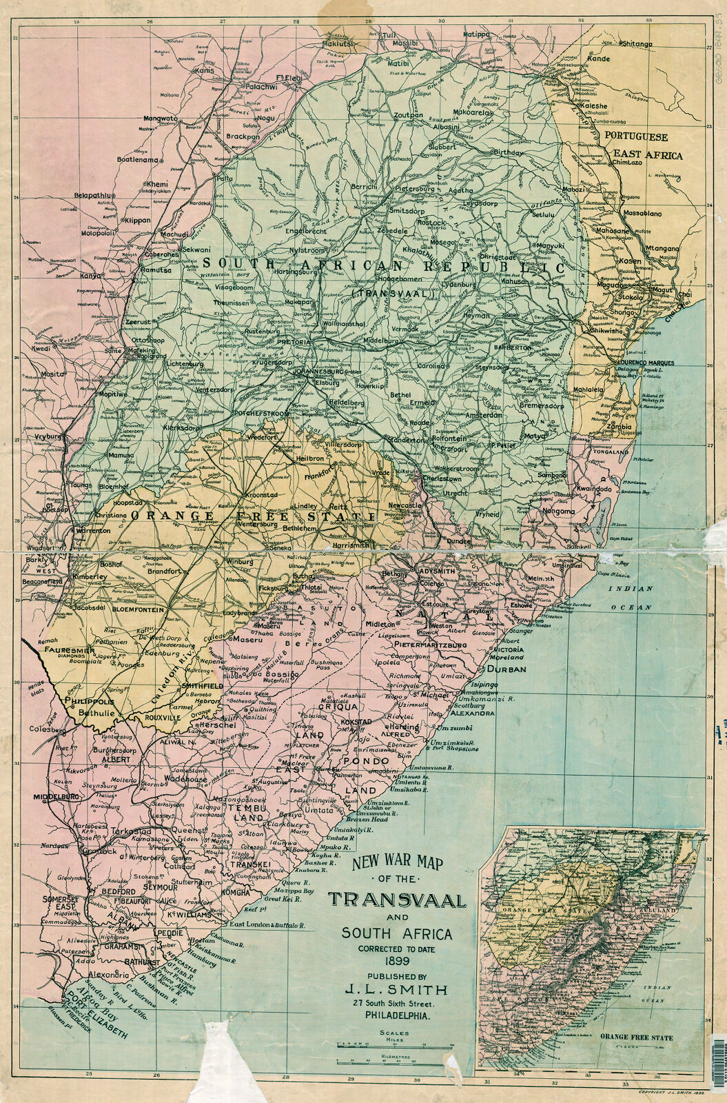 New War Map of the Transvaal and South Africa | Digital Collections at ...