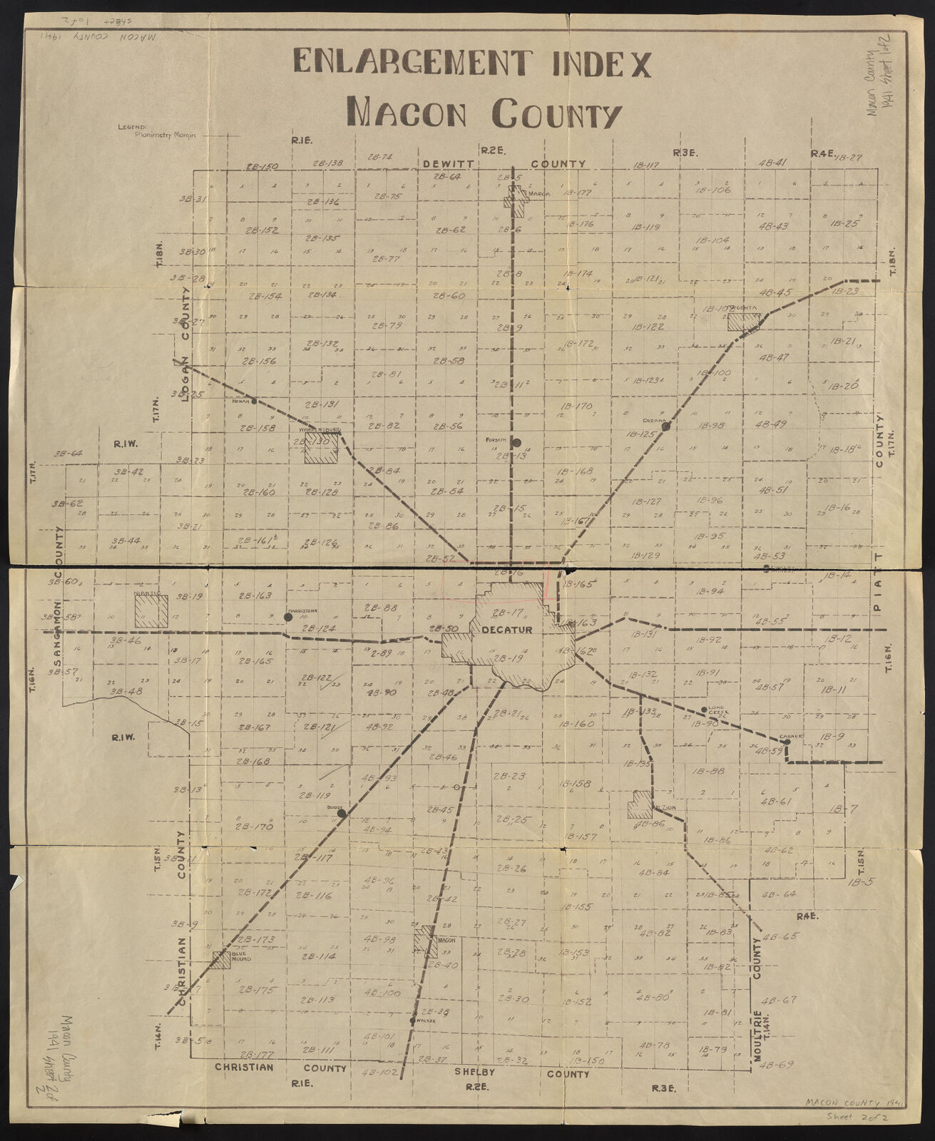 Macon County, Illinois : [aerial photographs] | Digital Collections at ...
