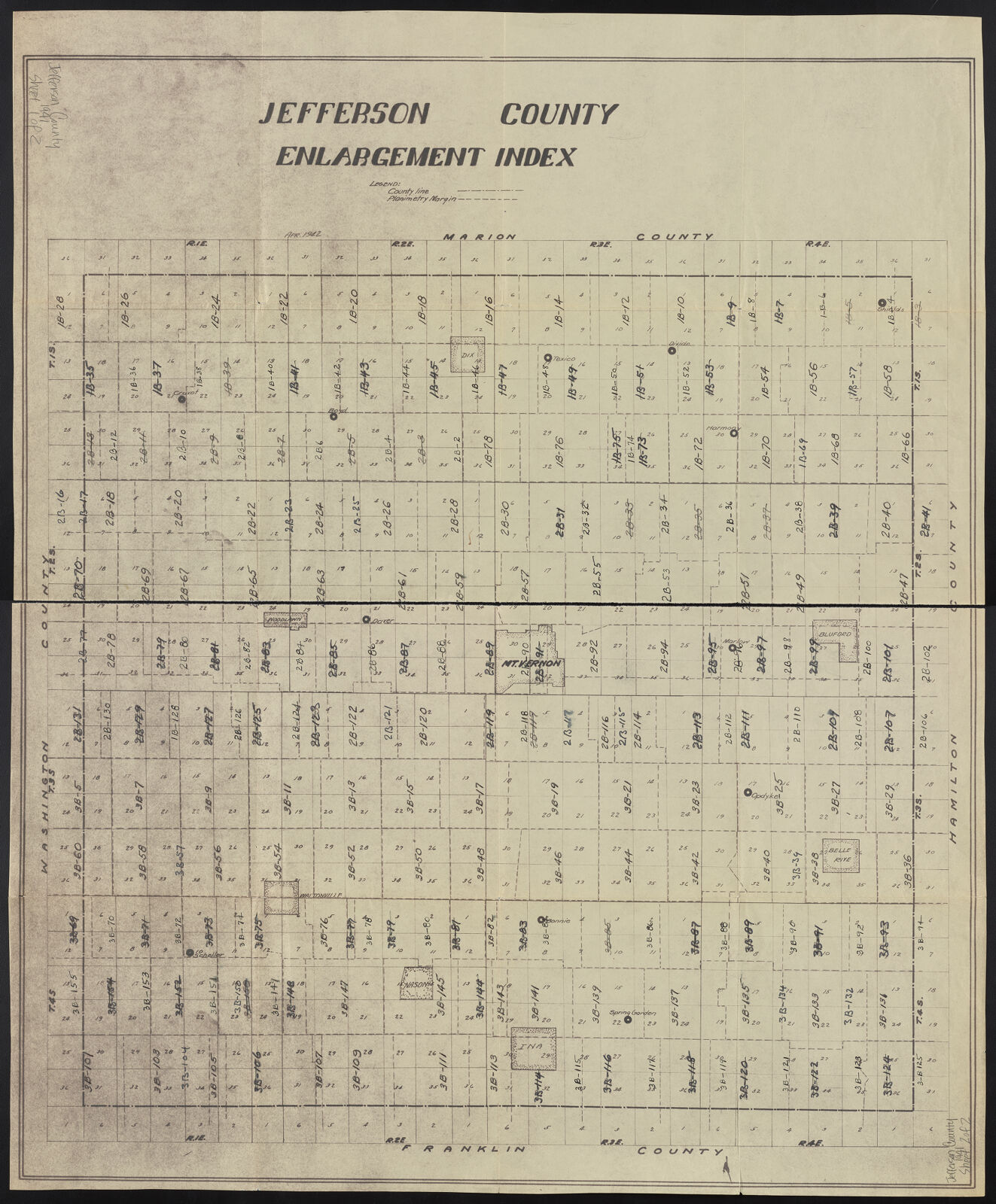 [Index to] [Jefferson County., Illinois] : [aerial photographs ...