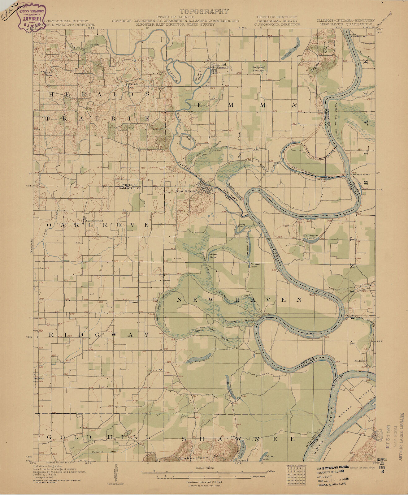 Illinois-Indiana-Kentucky, New Haven quadrangle : topography | Digital ...