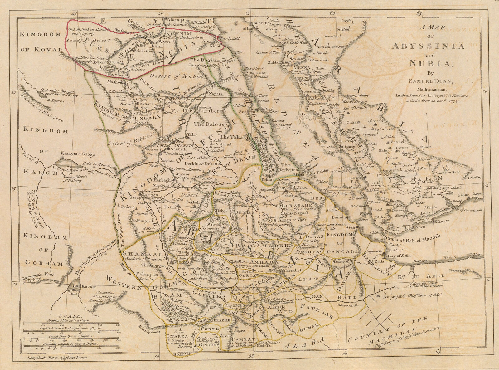 Map of Abyssinia and Nubia | Digital Collections at the University of ...