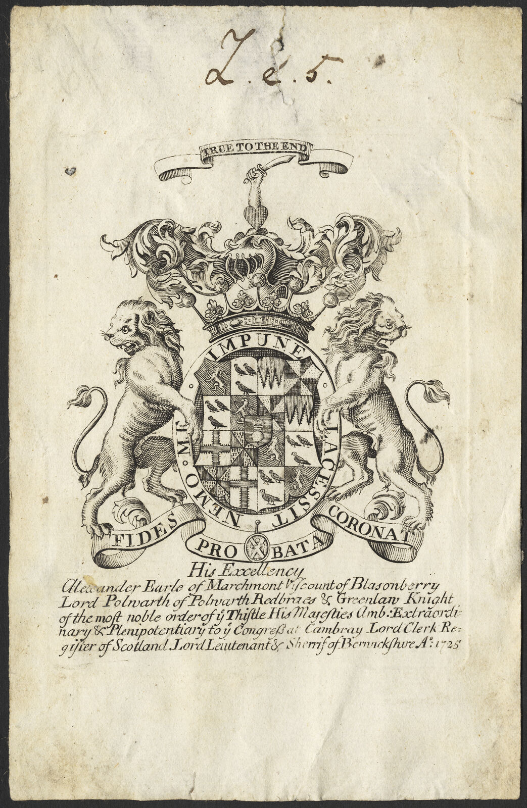 Marchmont, Alexander Hume-Campbell, Earl of, 1675-1740 | Digital ...