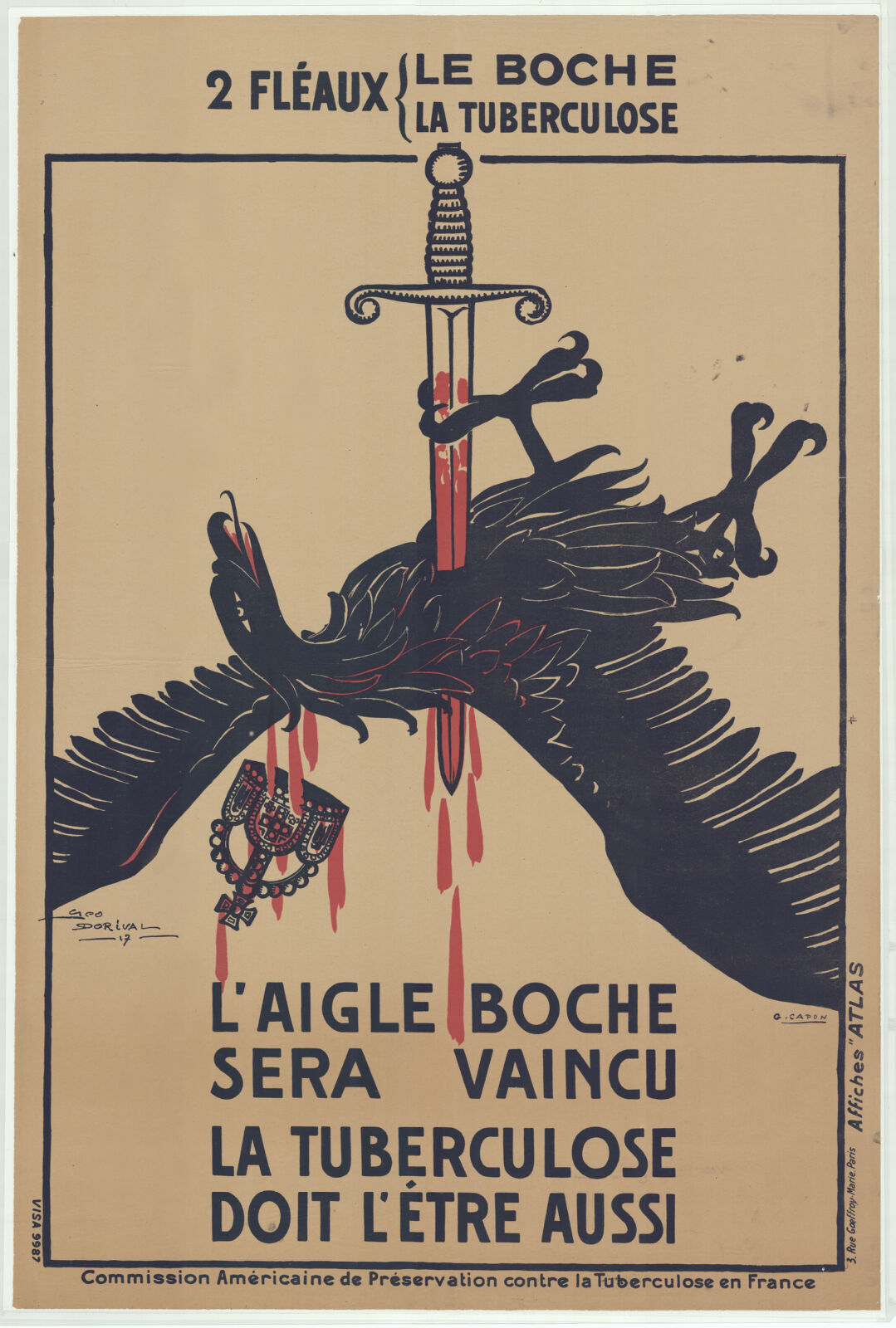 2 Fléaux: Le Boche, La Tuberculose | Digital Collections at the ...