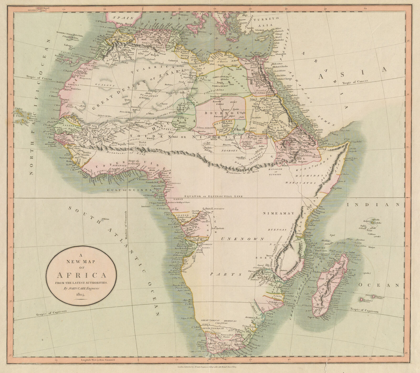 New Map of Africa From the Latest Authorities | Digital Collections at ...