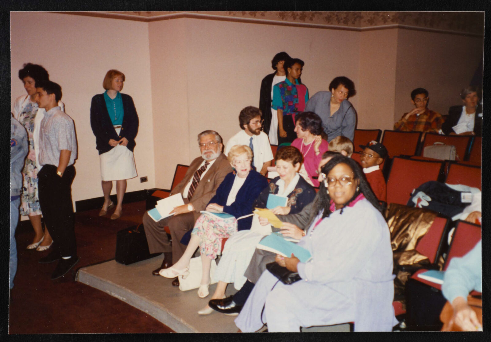 Nora Brooks Blakely in an auditorium seat attending an event at the ...