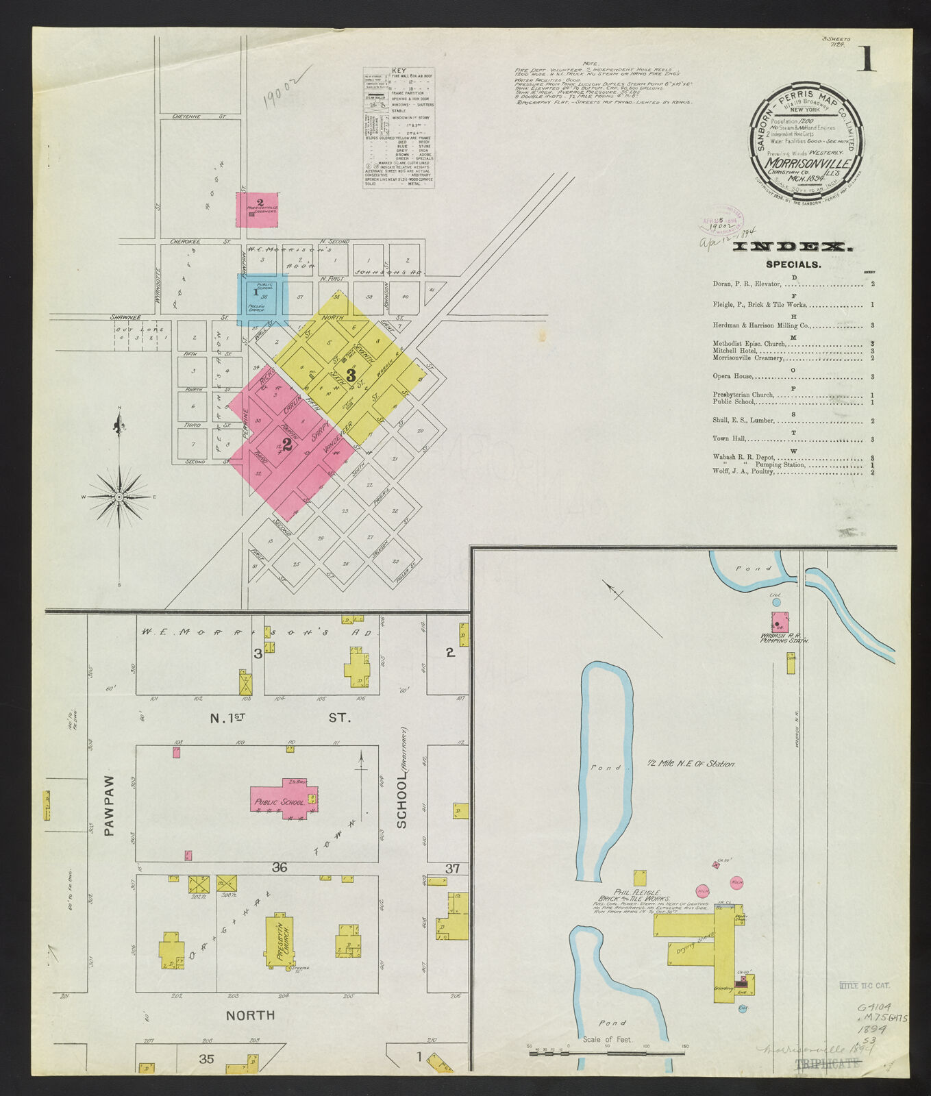 Morrisonville, Christian Co., Ill's., Mch. 1894 | Digital Collections ...