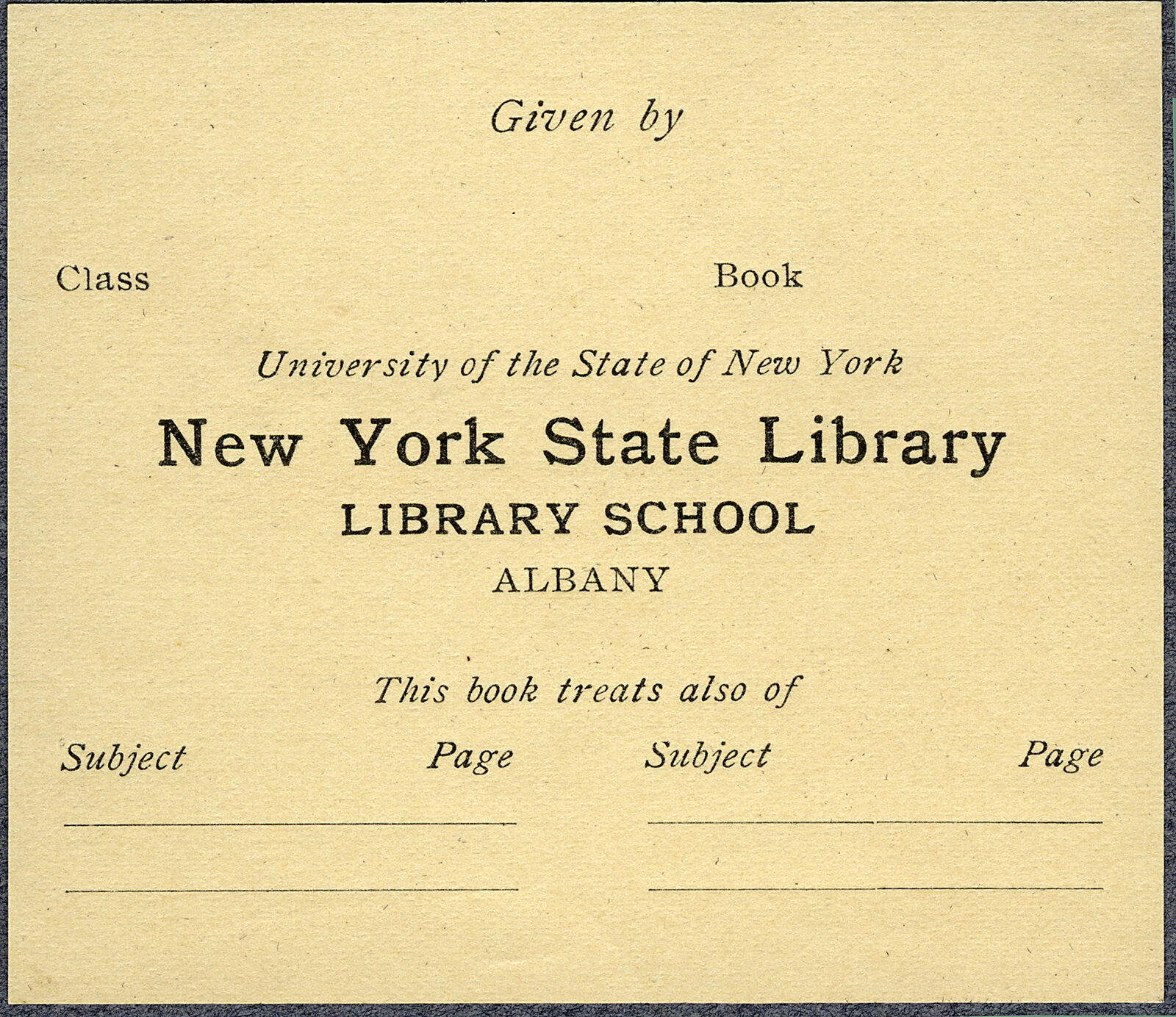 New York State Library School | Digital Collections at the University ...