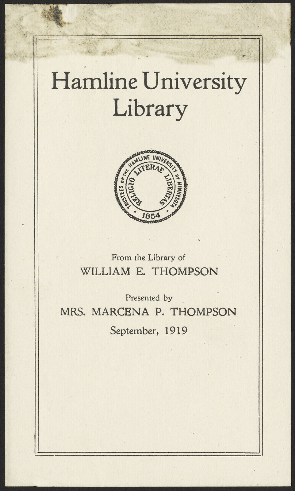 Hamline University Library | Digital Collections at the University of ...
