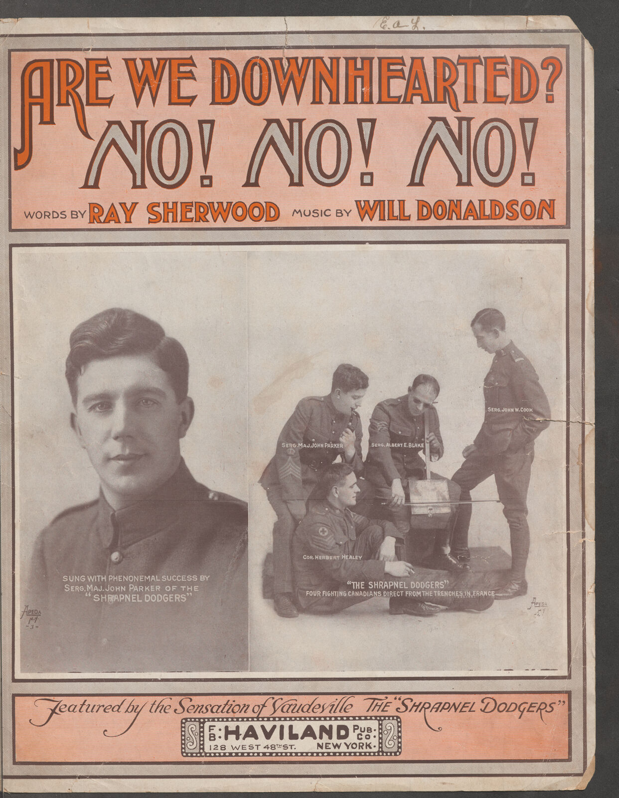 Are We Downhearted! No! No! No! | Digital Collections at the University ...
