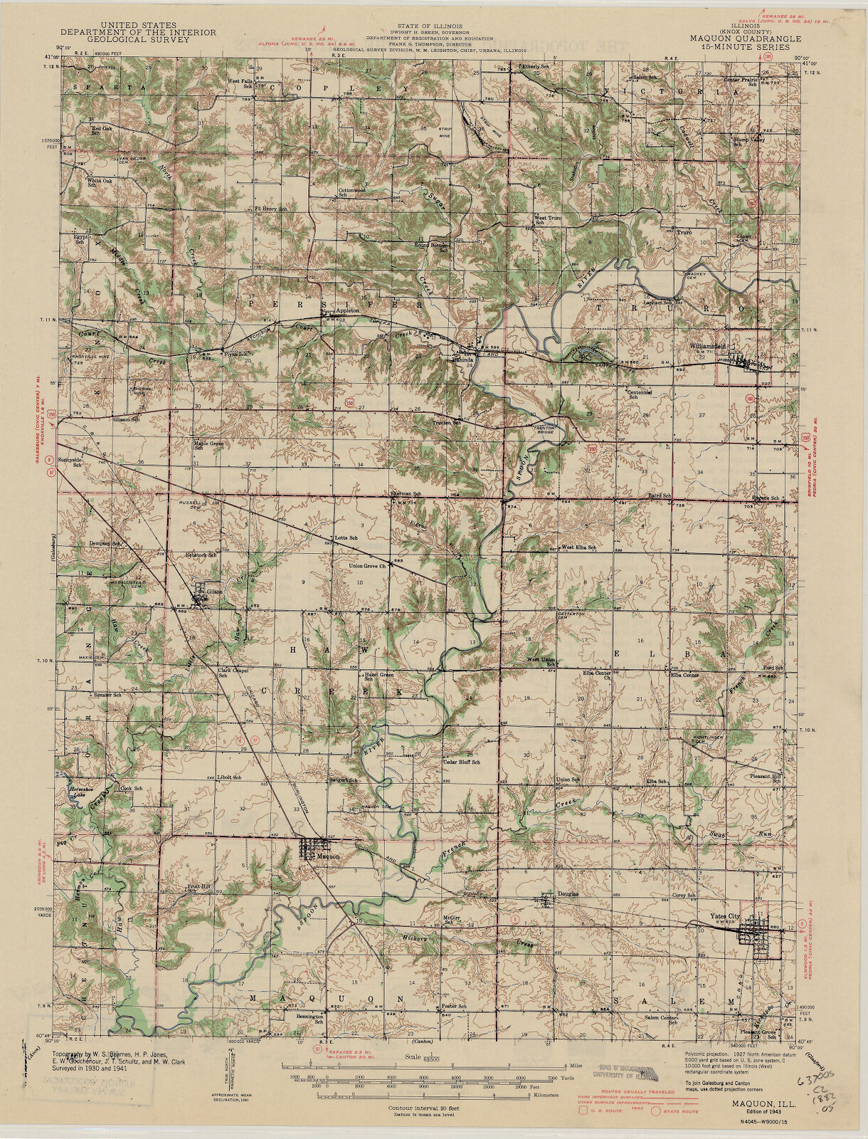 Illinois (Knox County), Maquon quadrangle : 15-minute series | Digital ...