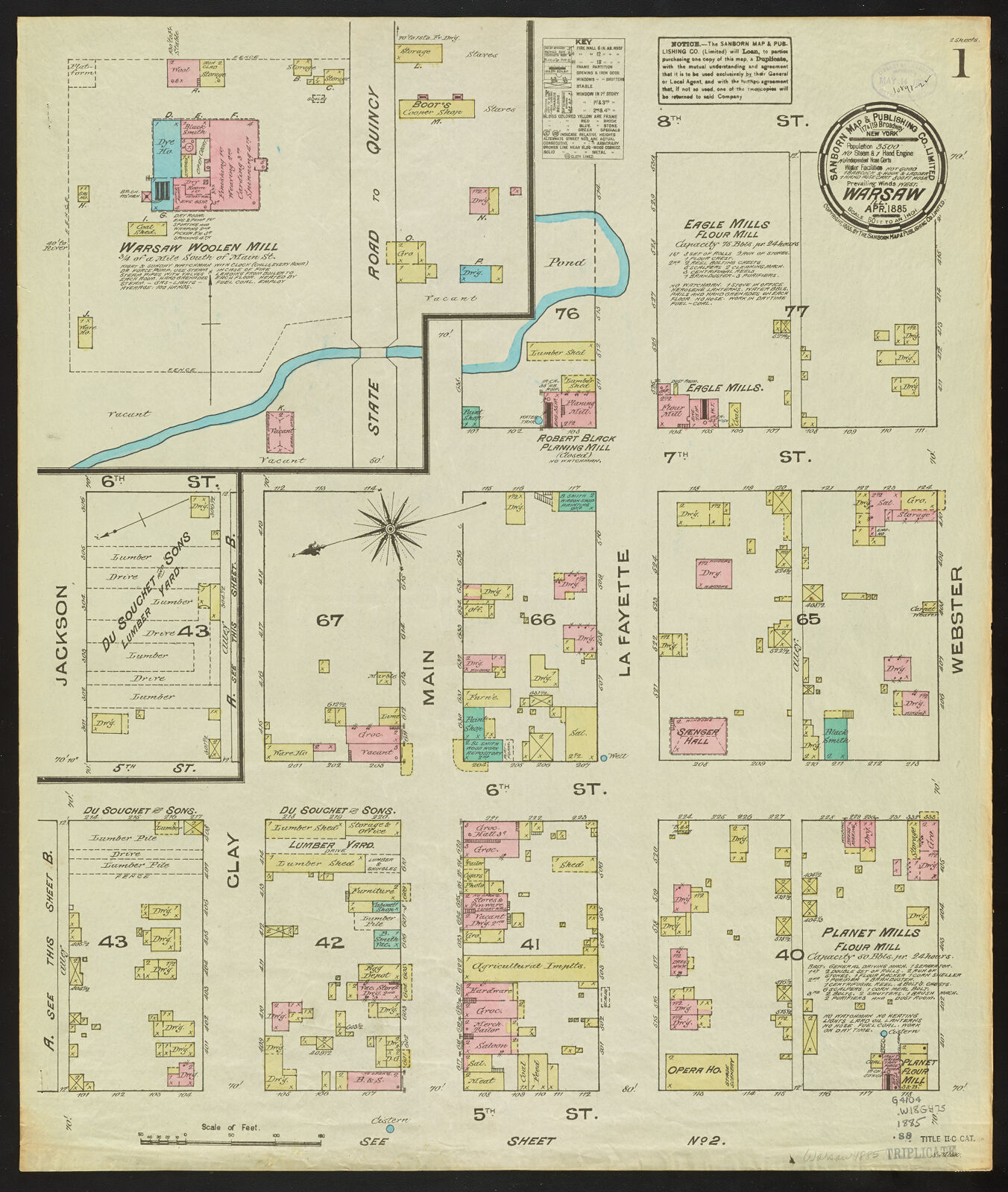 Warsaw, Ill., Apr. 1885 | Digital Collections at the University of ...