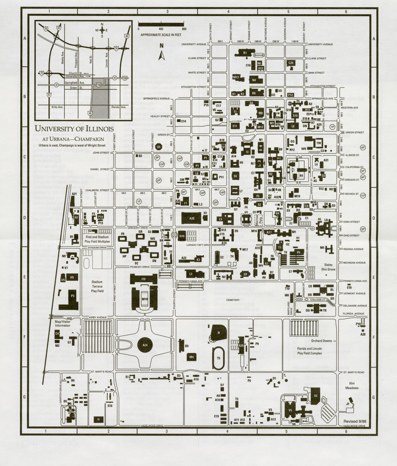 Illinibooks Map, 1999-2000 | Digital Collections at the University of ...