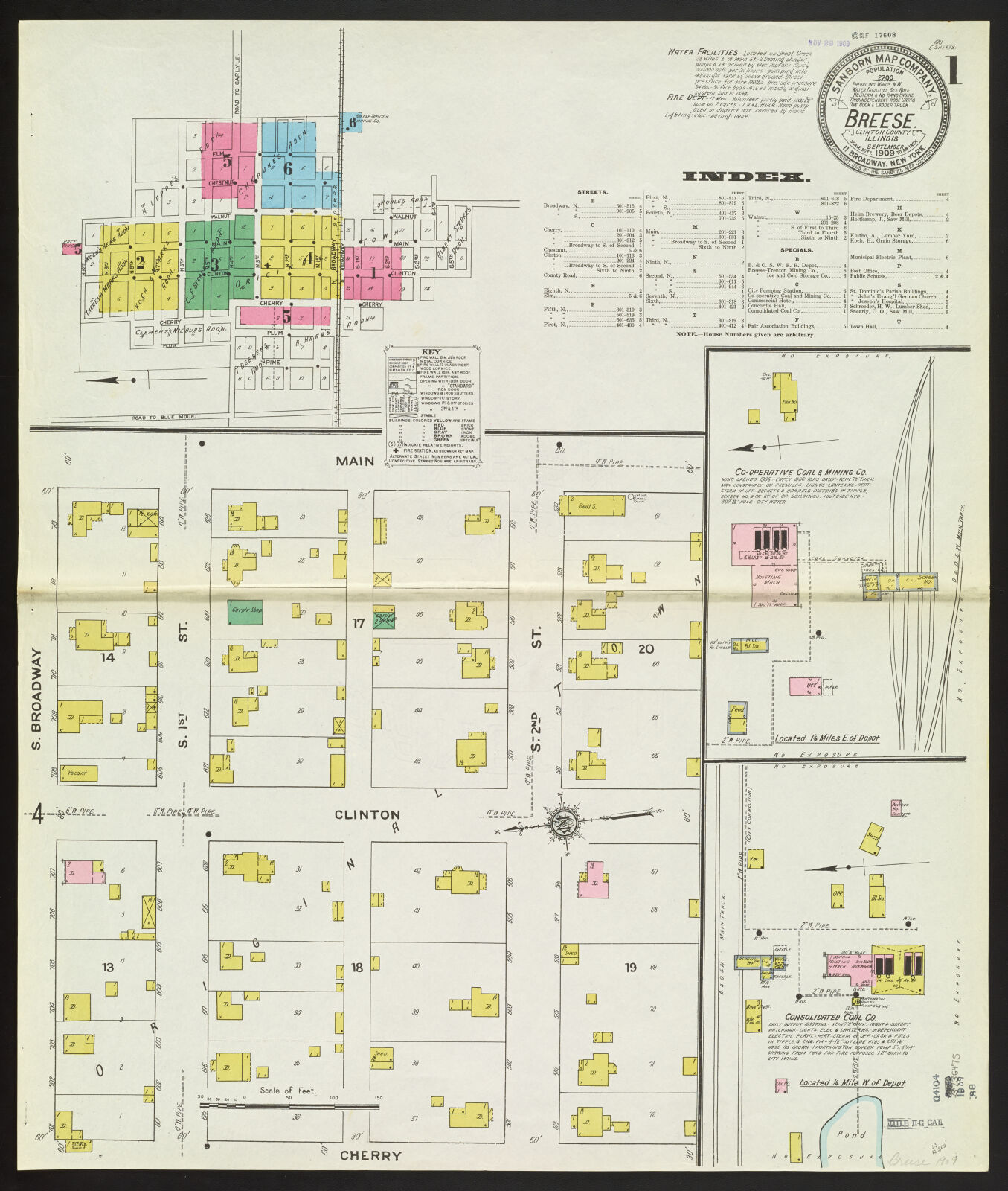 Breese, Clinton Co., Illinois, September 1909 | Digital Collections at ...