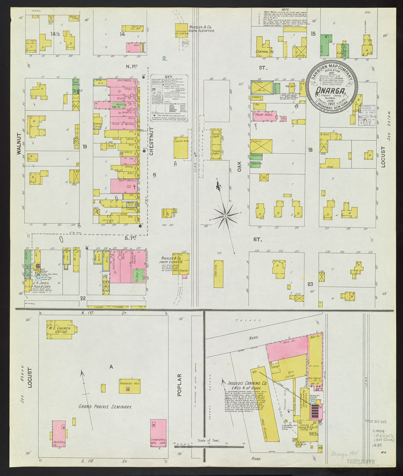 Onarga, Iroquois County, Illinois, June 1901 | Digital Collections at ...