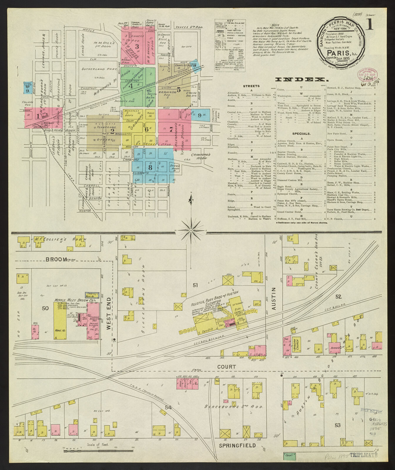 Paris, Edgar Co., Ill., Sep. 1895 | Digital Collections at the ...