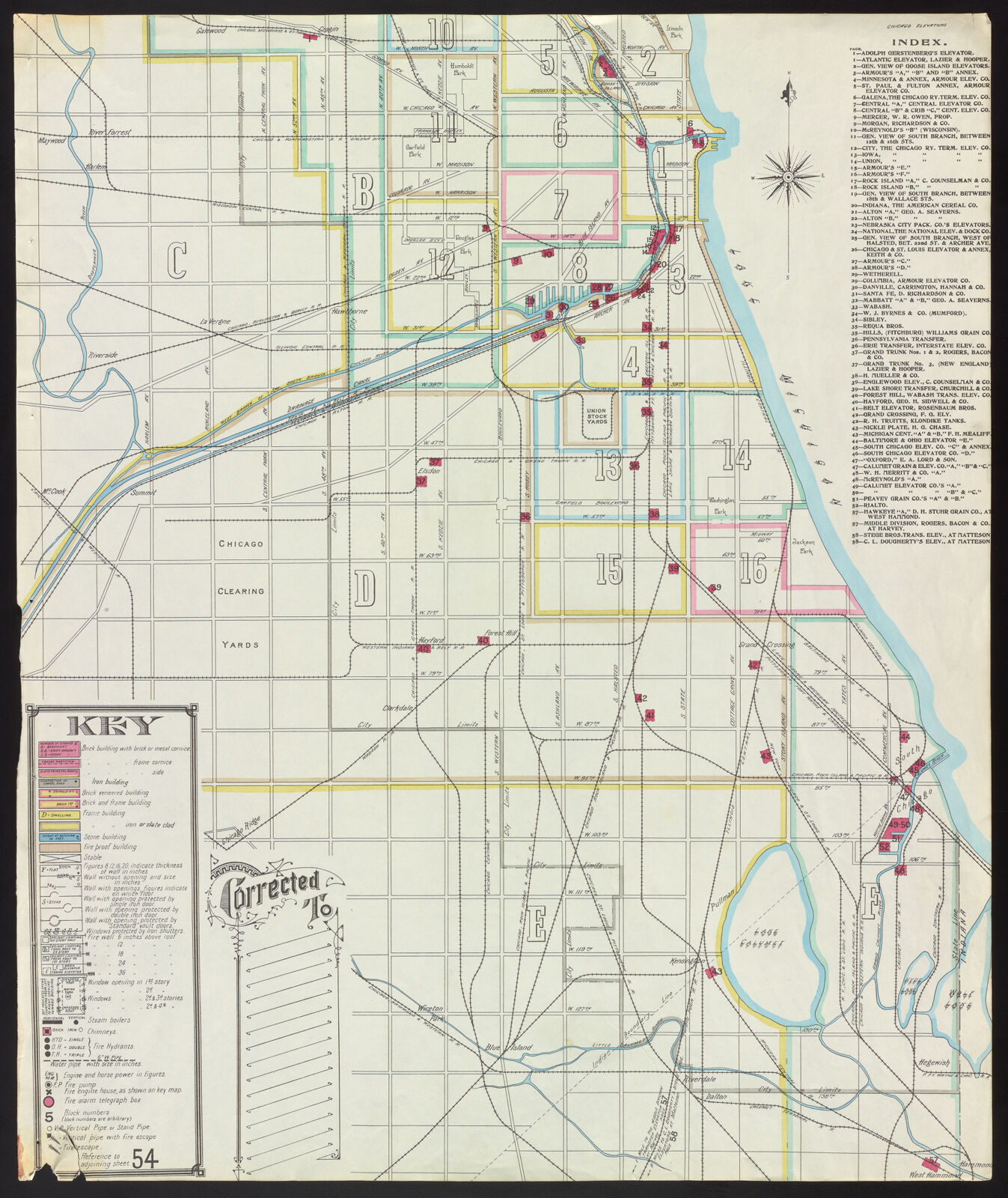 Insurance maps of Chicago Grain Elevators, 1901. | Digital Collections ...