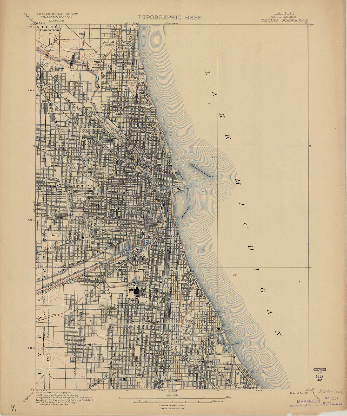 Illinois (Cook County), Chicago quadrangle : topographic sheet ...