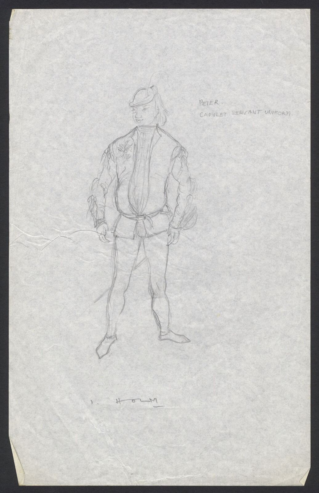 Peter: Capulet Servant's Uniform | Digital Collections at the ...