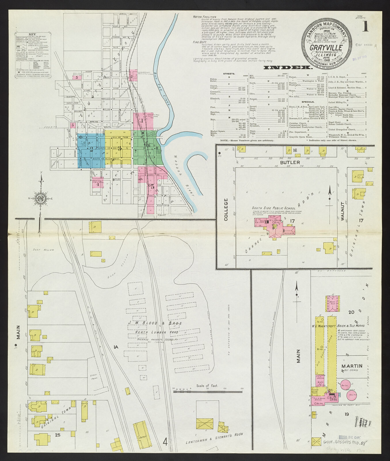 Grayville, White and Edwards County, Illinois, June, 1910 | Digital ...