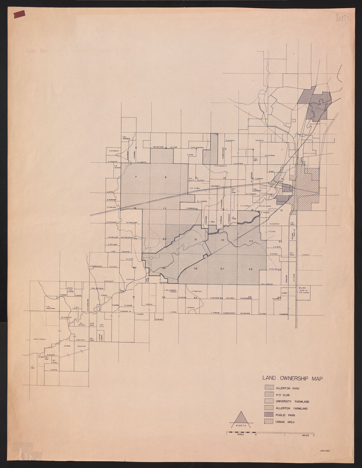 Land Ownership Map : Allerton Park Region | Digital Collections at the ...